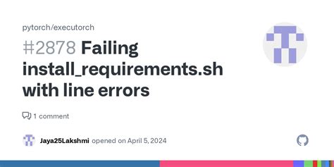 failing install requirements sh with line errors · issue 2878