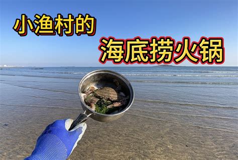 小渔村的海底捞火锅，就得到海里吃 小马赶海 小马赶海 哔哩哔哩视频