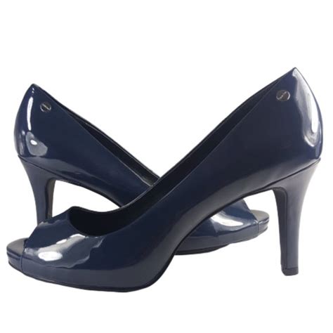 Calvin Klein Shoes New Calvin Klein Kady Navy Peep Pump Stiletto Heel Poshmark