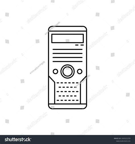 Computer Case Icon Line Style Icon Stock Vector Royalty Free 2225111725 Shutterstock