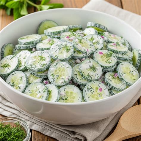 Creamy Cucumber Salad Savory Sofia