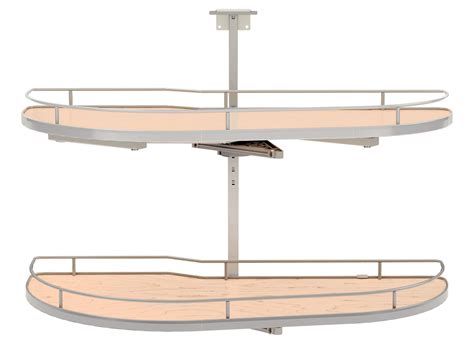 Girasolo Maple Chrome Blind Corner Organizer Rev A Shelf