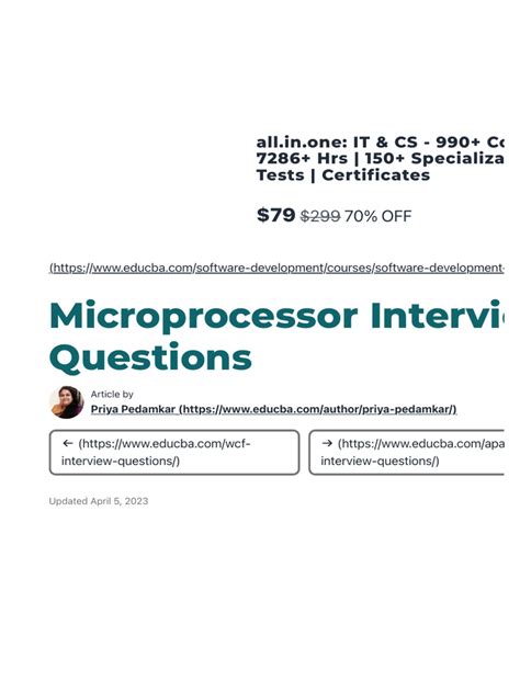 Top 21 Microprocessor Interview Questions And Answers Updated For 2023 Pdf Central