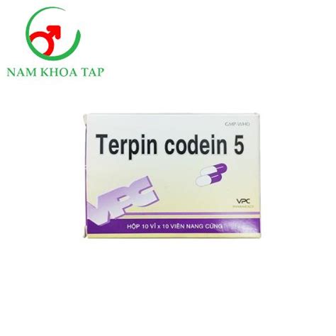 Terpin Codein 5 Vpc Trị Ho Long đờm Hiệu Quả