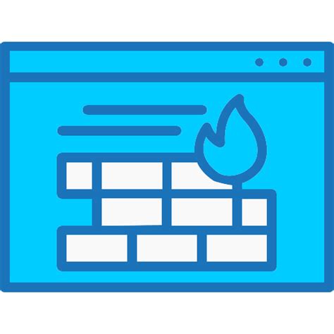Firewall Generic Blue Icon