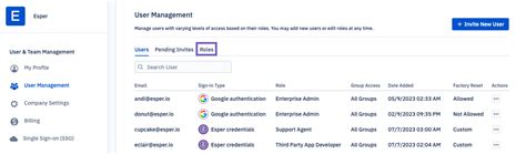 Creating Custom Roles Esper Help