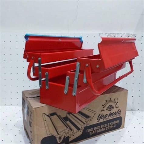 Jual Tjap Mata Tool Box Besi 3 Susun Toolbox Cap Mata Toolkit Tool Kit