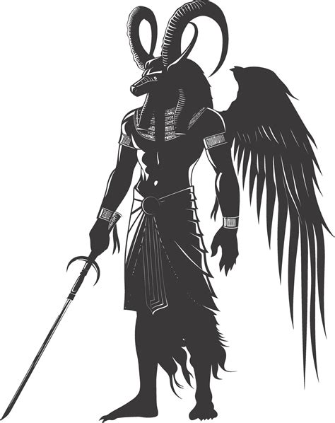 Ai Generated Silhouette Spinx The Egypt Mythical Creature Black Color