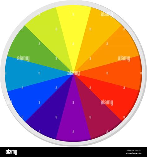 Color Scheme Circle Combination In Flat Vector Illustration Stock