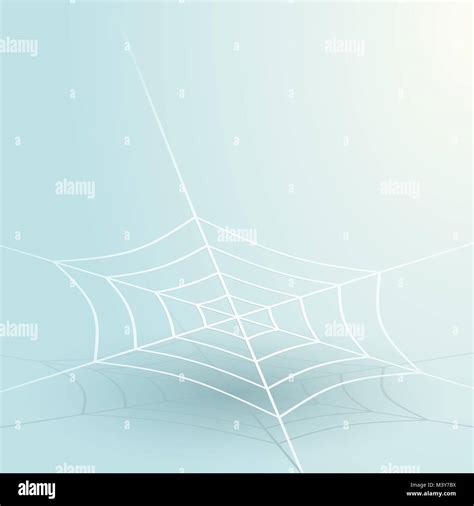 Thin Spider Web In Space With Shadow Stock Vector Image And Art Alamy