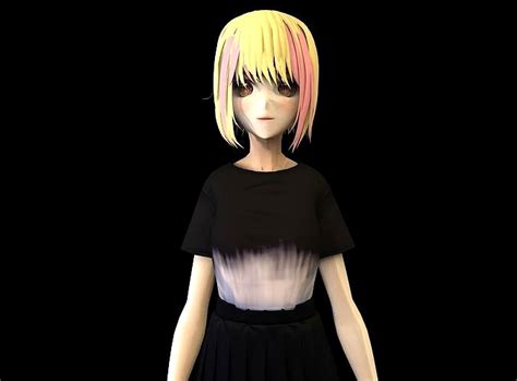 Game Ready Low Poly Anime Character 3 3d Model