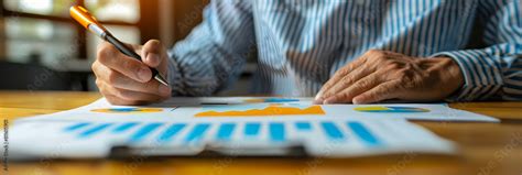 Analyzing Performance Data Data Analyst Reviewing Metrics For Improved Business Operations