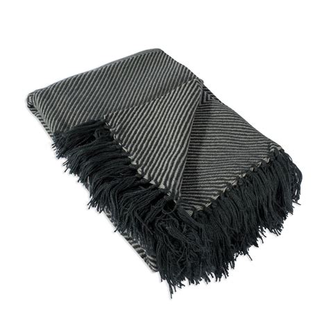 Contemporary Home Living 60 Gray Luxury Chevron Patterned Throw