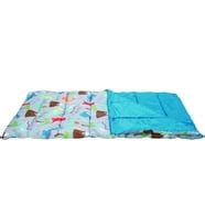 Ozark Trail Youth Rectangle Sleeping Bag In Teal Pink 64x28 Inches Warm Weather Comfortable