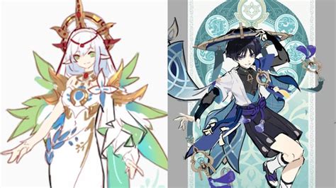 Genshin Impact Leaks Show Nahida And Wanderers Early Concept Designs Character Design