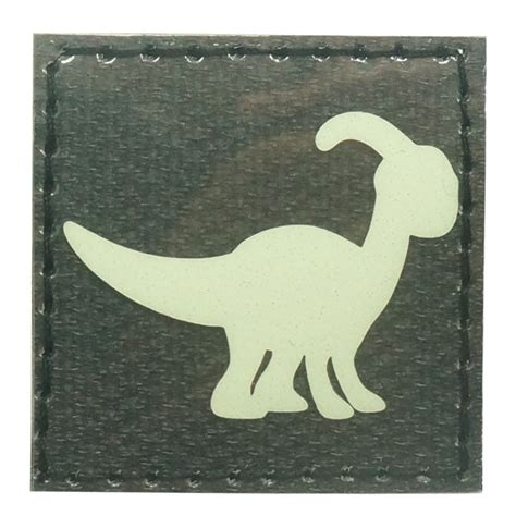 Parasaurolophus Gitd Patch Glow In The Dark Hock T Shop Army