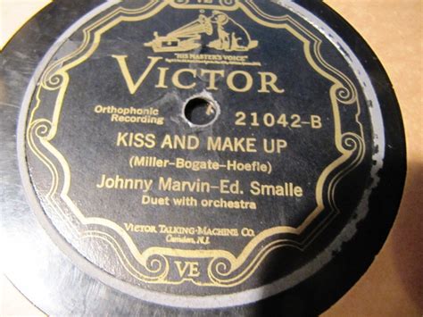 1927 Vaughn De Leath Johnny Marvin Ed Smalle Kiss And Make Up Togther