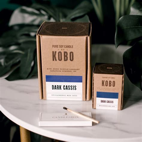 Dark Cassis Большая свеча в стекле Kobo Candles Candlesbox