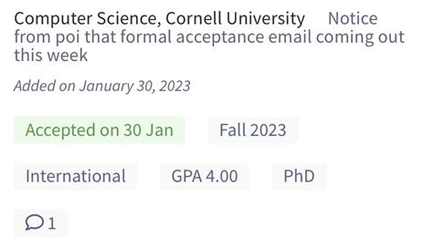 Cornell Cs Phd Update Does Anyone Have More Info Rgradadmissions