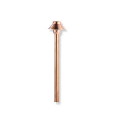 Premium Copper Slim Area Light In Raw Copper - YardBright® Landscape ...