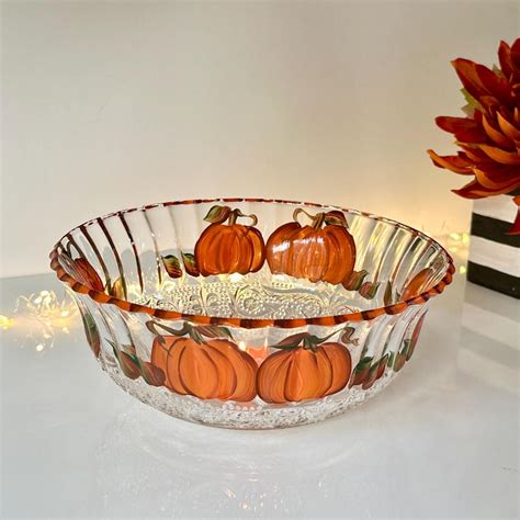 Halloween Candy Dish Glass Etsy