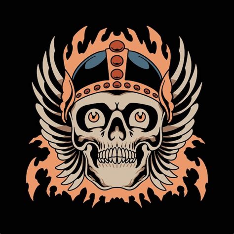 Premium Vector Skull Warrior Tattoo Vector Design