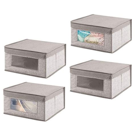 Amazonsmile Mdesign Soft Stackable Fabric Closet Storage Organizer