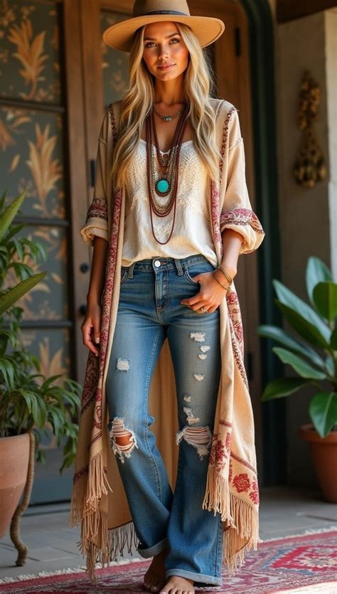 Modern Boho Chic Outfit Style In 2025 Boho Style Outfits Boho Chic Fashion Boho Outfits