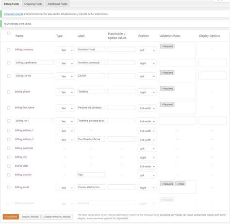 Como Añadir Editar Y Elliminar Campos En Checkout Woocommerce