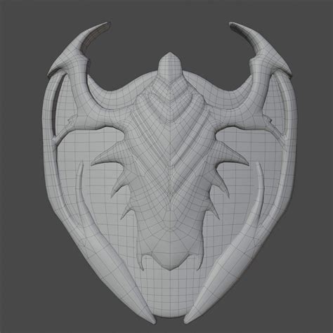 Stained Glass Shield 3d Model By Sashakholostenko