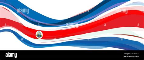 Flag Of Costa Rica Blue White Red Flag Of The Republic Of Costa Rica