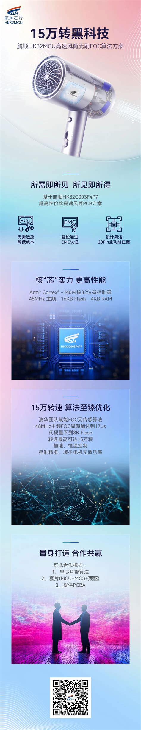 15万转黑科技 航顺hk32mcu高速风筒无刷foc算法方案 Mcu加油站