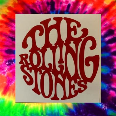 Rolling Stones Decal Etsy