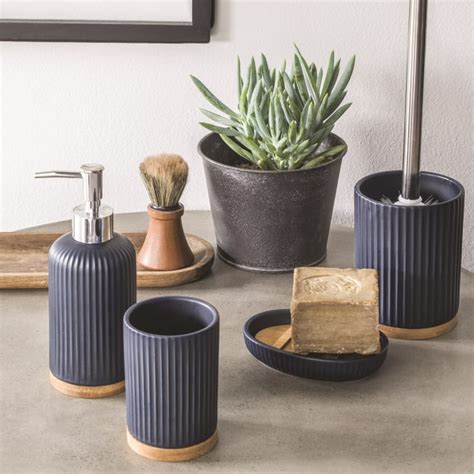 Porte Brosse à Dents En Céramique Bleu Smart Maisons Du Monde