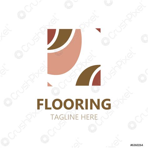 Flooring Logo Design Custom Layer Company Vector Elegant Parquet