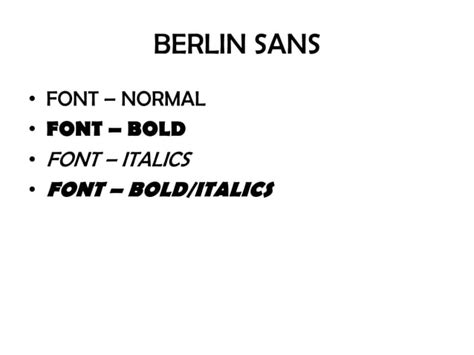 Hierachy Of Typefaces Pptx