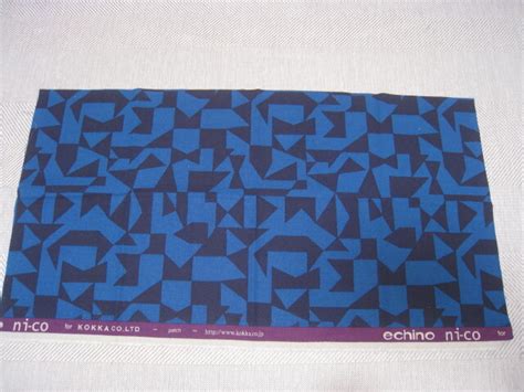 Yahooオークション カットクロス Echino Ni Co Patchブルー 綿麻キ