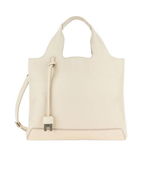 Hogan Structured Tote Bag In Natural Lyst
