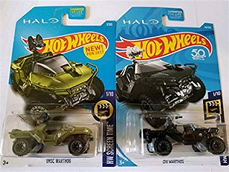 Hot Wheels Halo Hw Screen Time Unsc Warthog Green And Oni Warthog