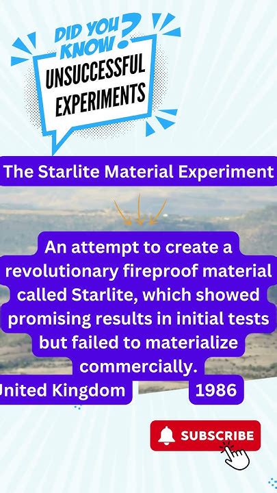 The Starlite Material Experiment Youtube