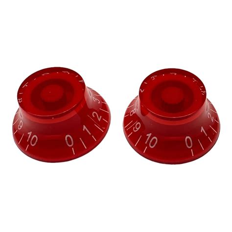 Axlabs Bell Knobs Set Of 2 Red White Font Reverb