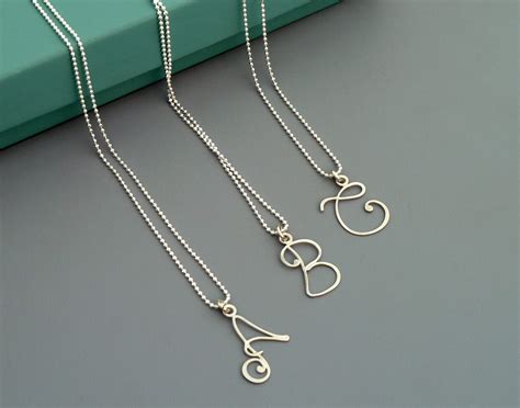 Initial Pendents Small Initial Pendant 1 2 Tall 46