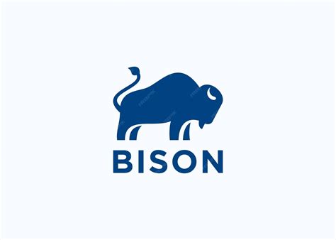 Premium Vector Bison Logo Design Vector Silhouette Illustration