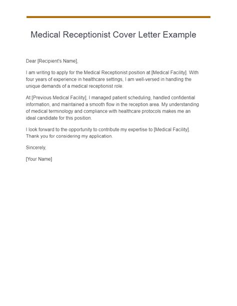 Receptionist Cover Letter 18 Examples Pdf Tips