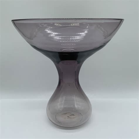 Hand Blown Blenko Purple Glass Vase