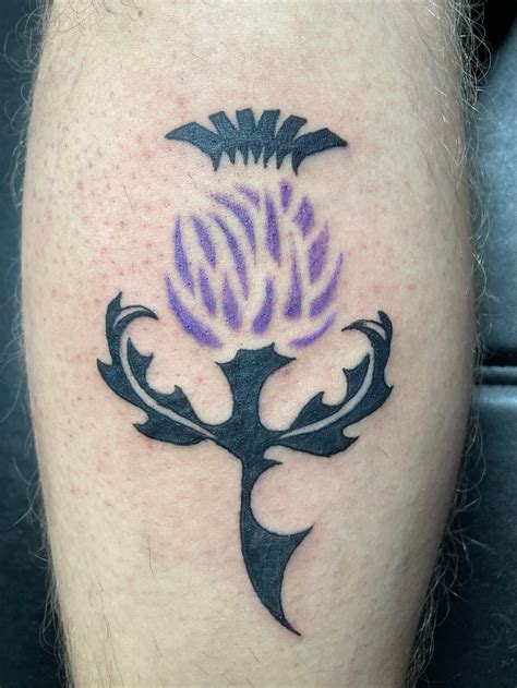 Tribal Thistle Tattoo