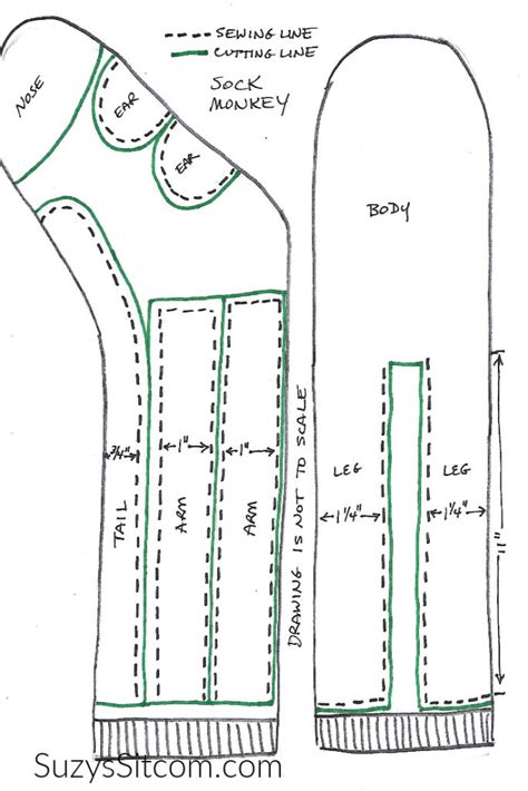 Sock Monkey Drawing Steps At Katharine Gillis Blog