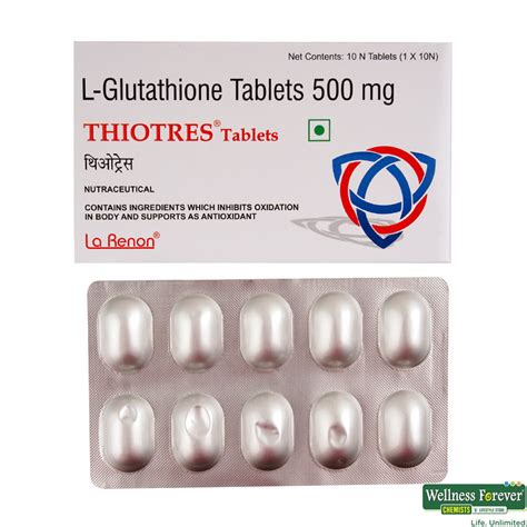 Buy Thiotres 500mg 10 Tablets Online At Best Prices Wellness Forever