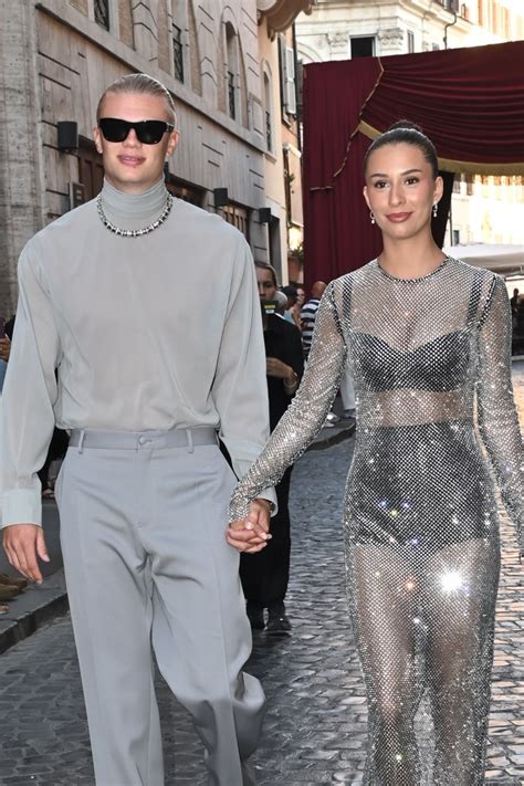 Erling Haalands Girlfriend Isabel Wows In Daring See Through Outfit As
