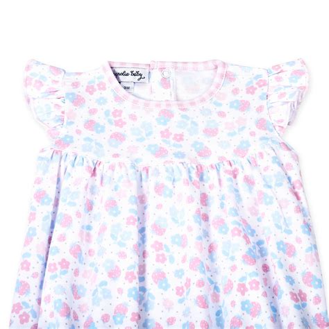 Sweet Strawberries Flutter Bubble Smock Candy